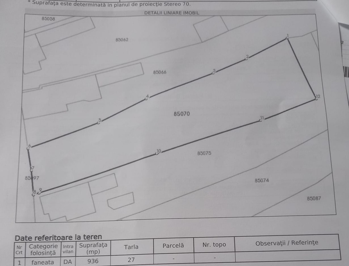 Teren Leresti, Arges teren 936 mp in Leresti - anuntul.ro