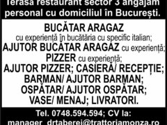 Angajare Terasa restaurant sector 3 angajam personal cu domicili ...