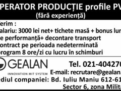 Angajare Operatori productie profile PVC (fara experienta) Oferi ...