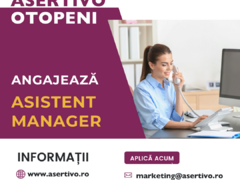Angajare Asistent Manager Bune abilitati de comunicare scrisa si - anuntul.ro