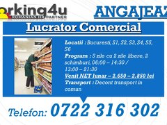 Angajare Lucrator comercial cu/fara experienta pentru lant magaz ...