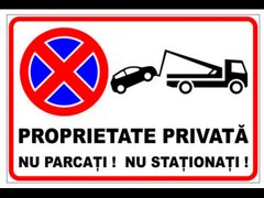 indicator proprietate privata nu parcati nu stationati - anuntul.ro