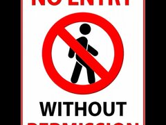 Sign no entry without permission Vand Sign no entry wit - anuntul.ro
