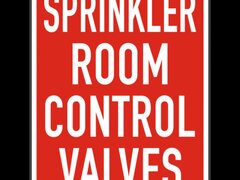 Sprinkler Room Control Valves Sign Vand Sprinkler Room - anuntul.ro