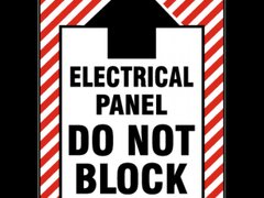 Electrical Panel Do Not Block Sign Vand Electrical Pane - anuntul.ro