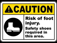 Warning Safety Shoes Required Sign Vand Warning Safety - anuntul.ro