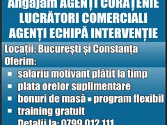 Angajare Agenti curatenie, lucratori comerciali - anuntul.ro