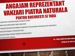 Angajare Agent vanzari piatra naturala Angajam reprezentant vanz ...