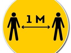 Disc din autocolant cu distanta de un metru pentru po - anuntul.ro