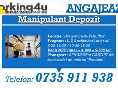 Angajare Manipulant pentru depozit piese auto Pentru clientul no ...