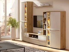 Set Living CANDY 1 - Stejar Artisan - Cashmere - 299 cm - anuntul.ro