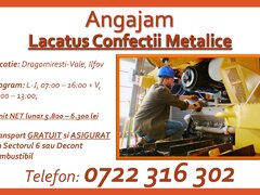 Angajare Lacatus confectii metalice - anuntul.ro